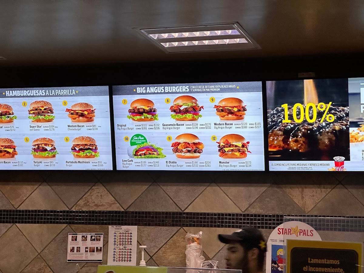 Menu at Carl's Jr restaurant, Nogales, Blvd. El Greco 45-int B06