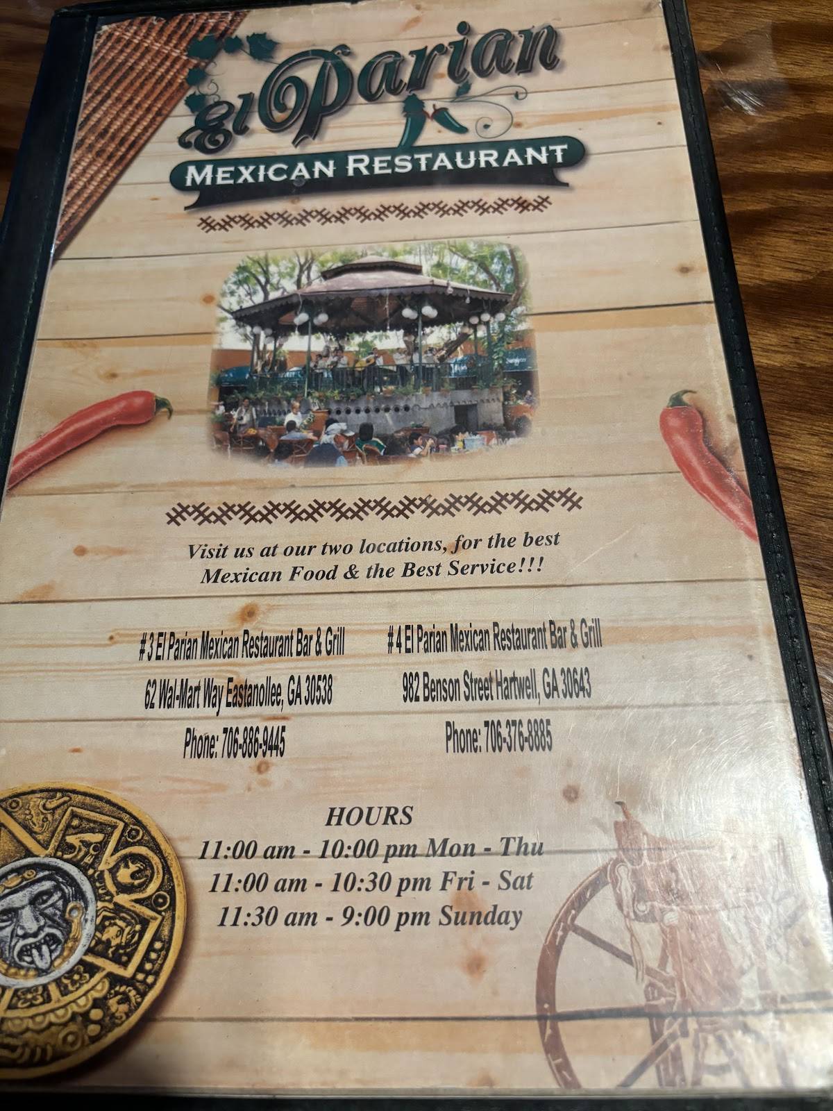 Menu at Casa Rica Family Mexican Restaurant, Hartwell