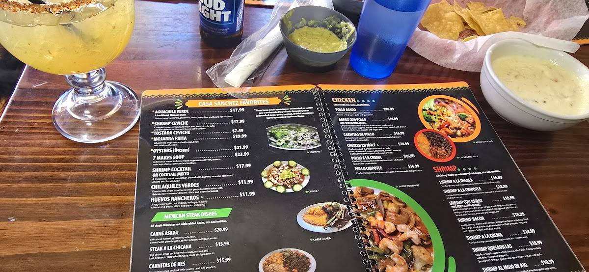 Menu at Casa Sanchez Buena Vista Colorado restaurant, Buena Vista