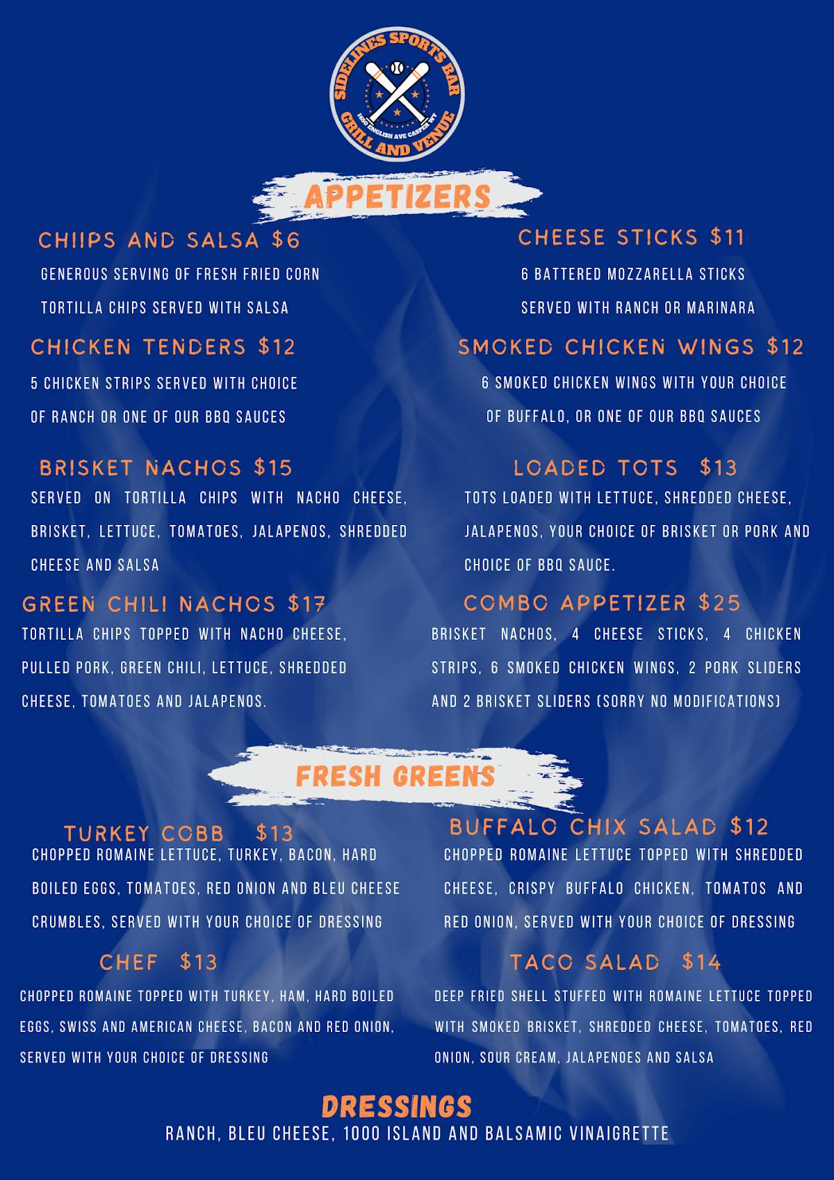 Menu at Mac's Smokehouse Grill and Sports Bar, Casper