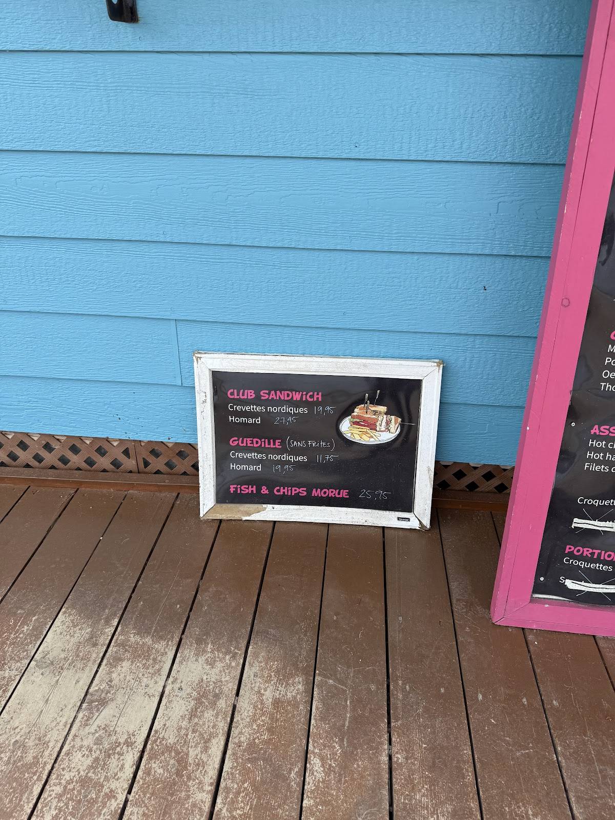 Menu au Casse Croute Chez Ginette restaurant, La Malbaie