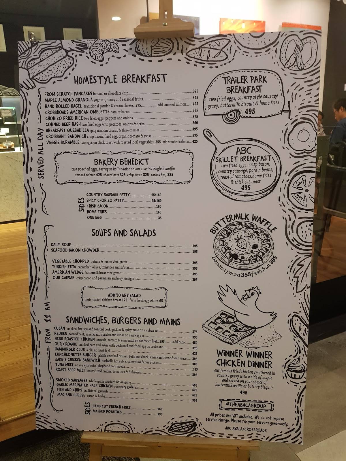 Menu at Abaca Baking Company Ayala cafe, Cebu City, The Terraces