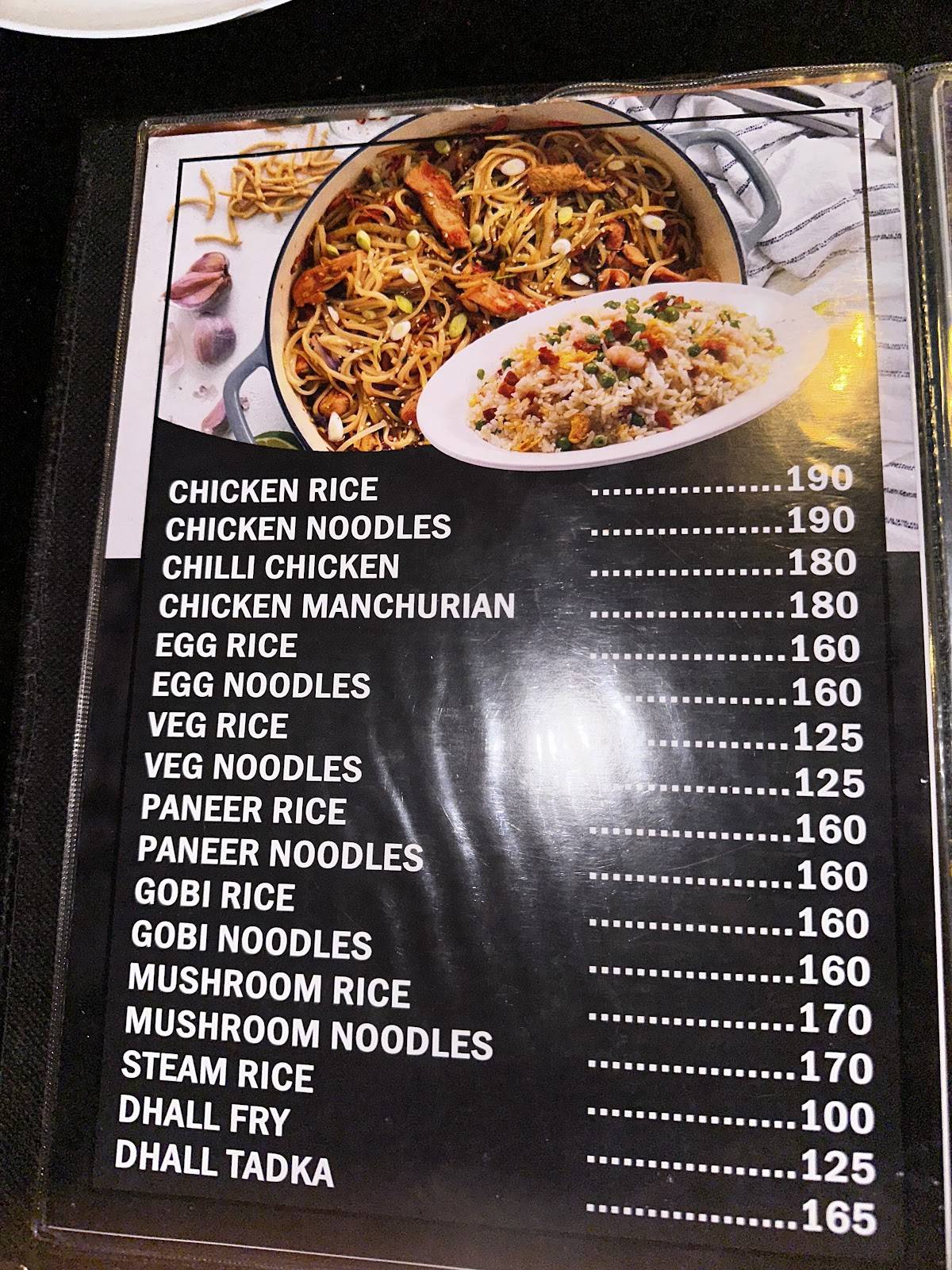 Menu at Charcoal Fast Food, Chennai