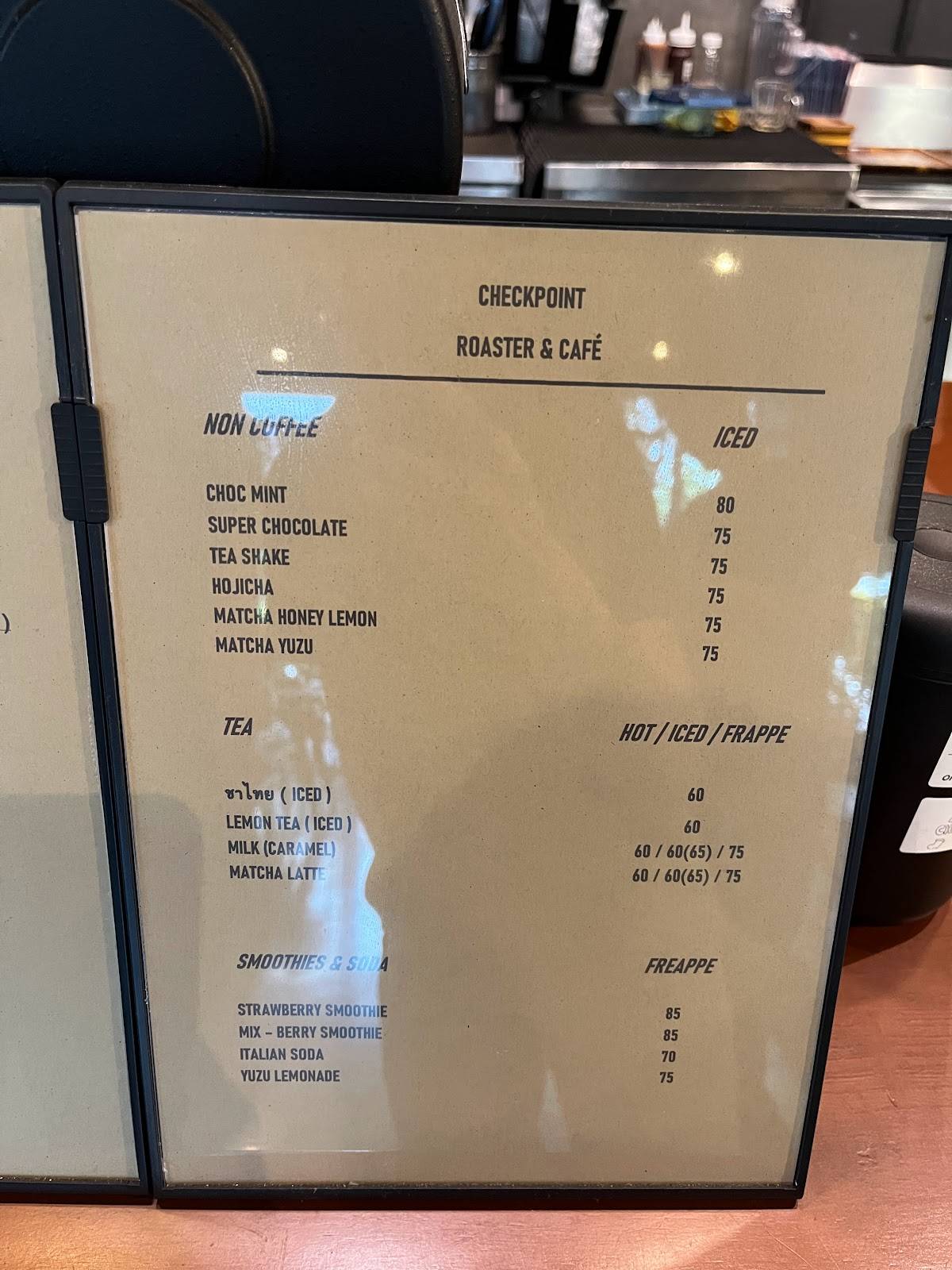 Carta de CheckPoint Roaster&Cafe, Ban Phra