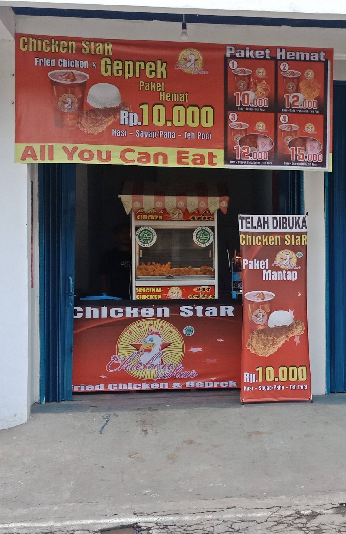 Menu at Chicken Star restaurant, Bandung, Jl. Kembang Sapatu No.32