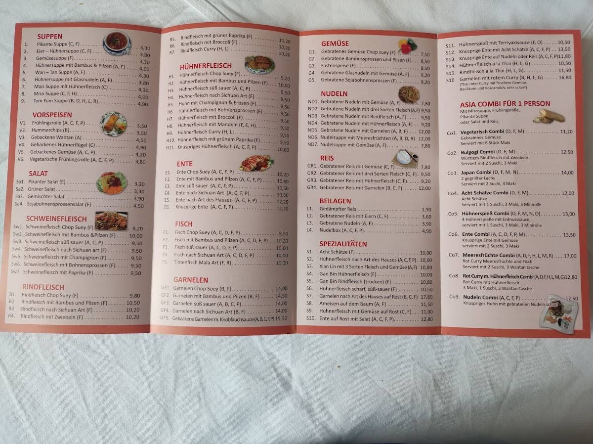 Lucky star menu store