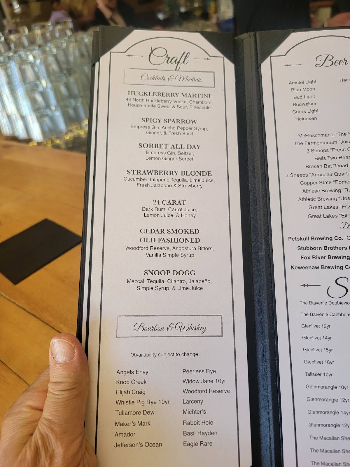 Menu at Chives Restaurant, Suamico