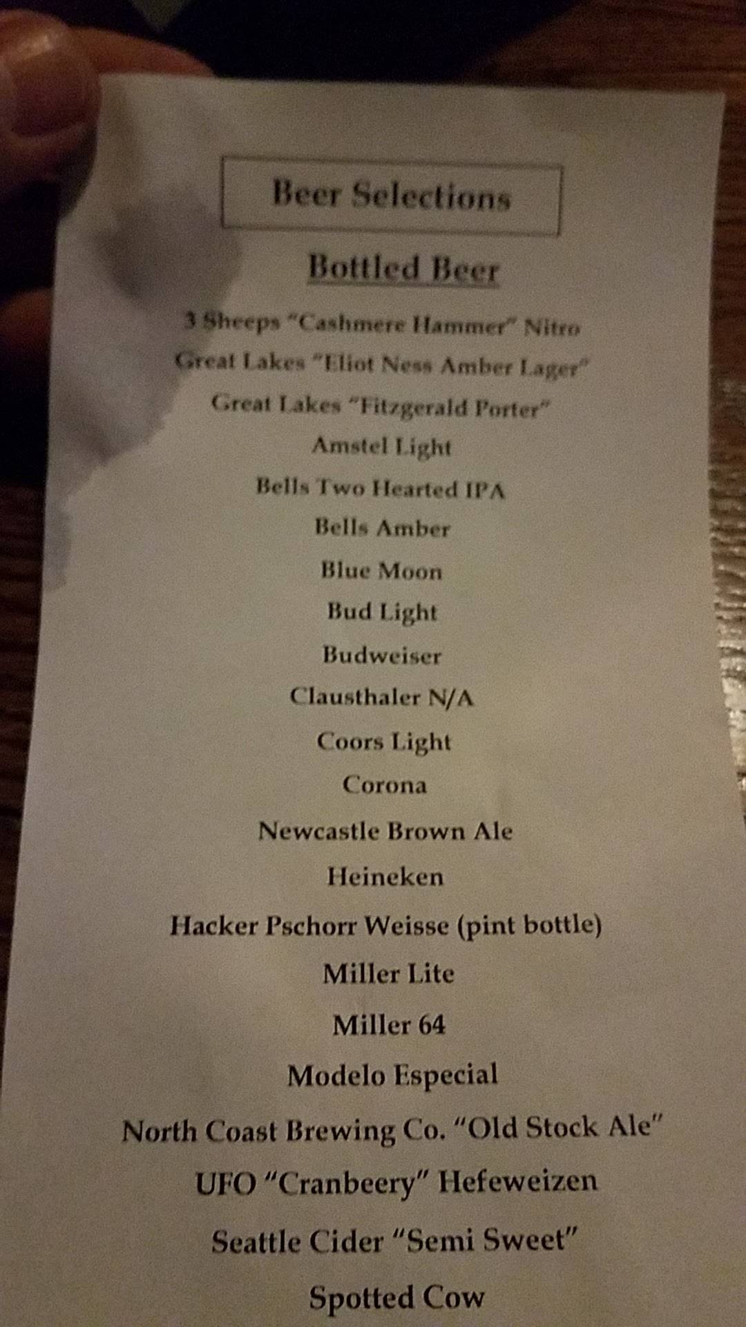 Menu at Chives Restaurant, Suamico