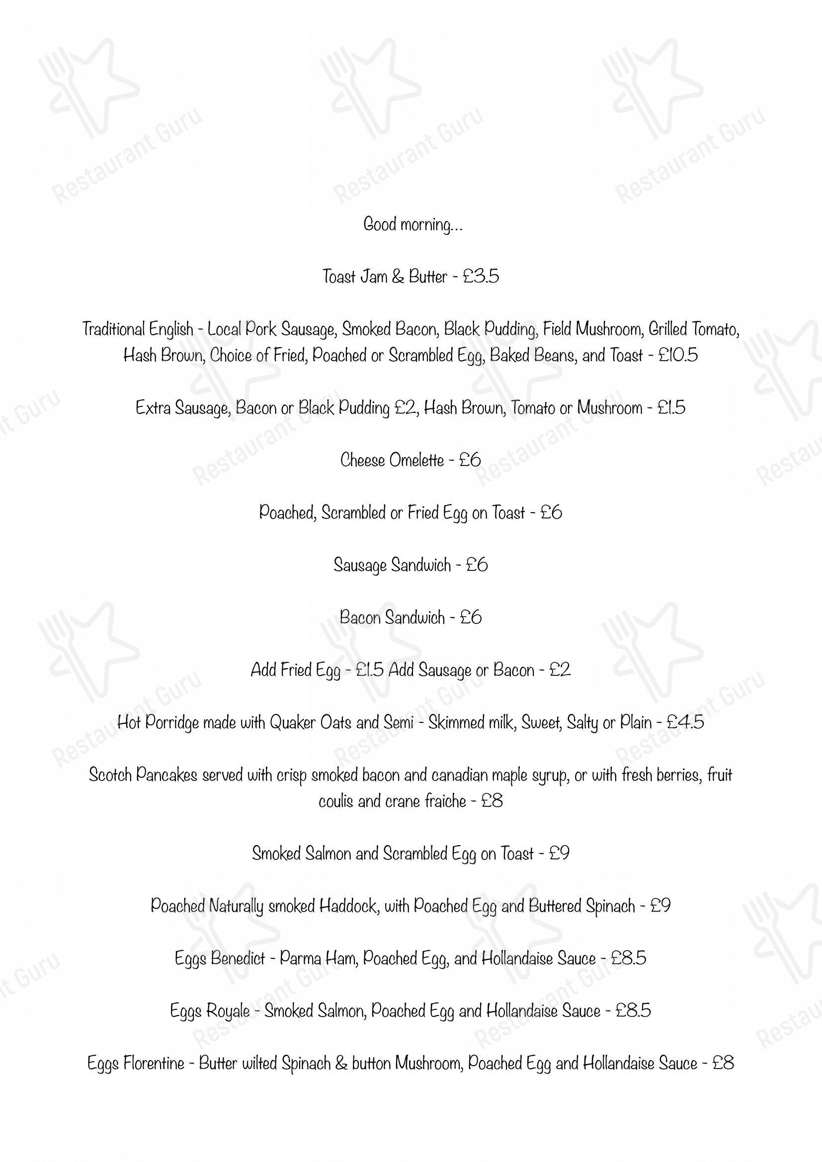 Menu at Chives Wine Bar & Brasserie, Hunstanton