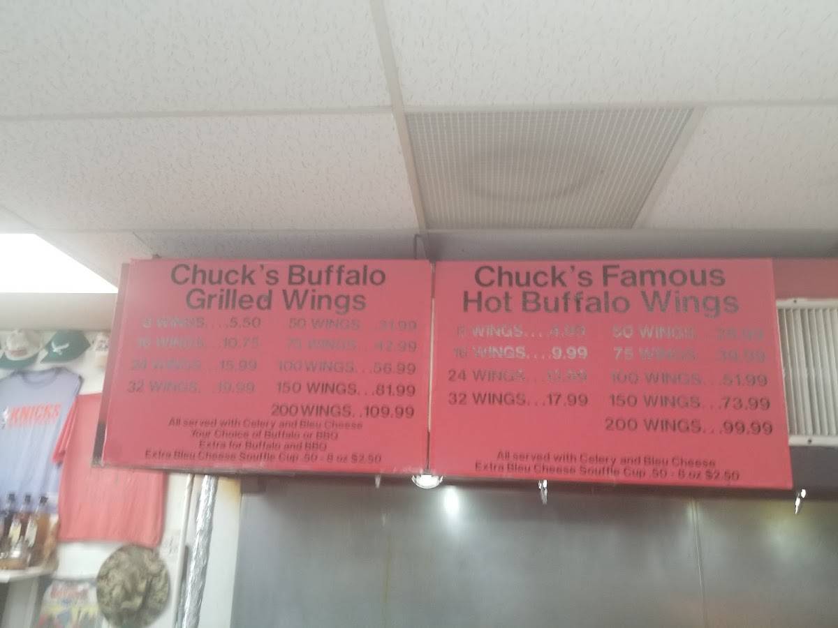 Menu at Chuck's Wings - Ewing restaurant, Ewing Township, N Olden Ave