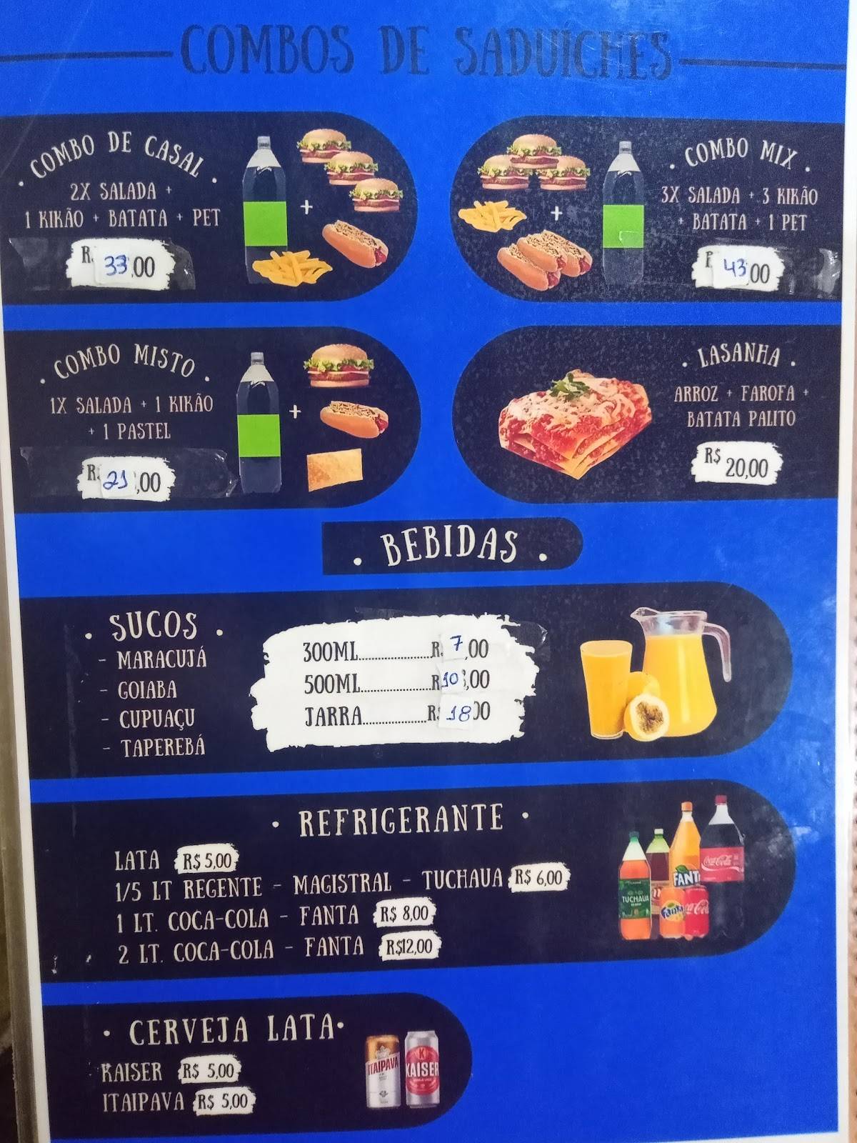 Menu em Churrascaria Aliança Com Deus., Manaus