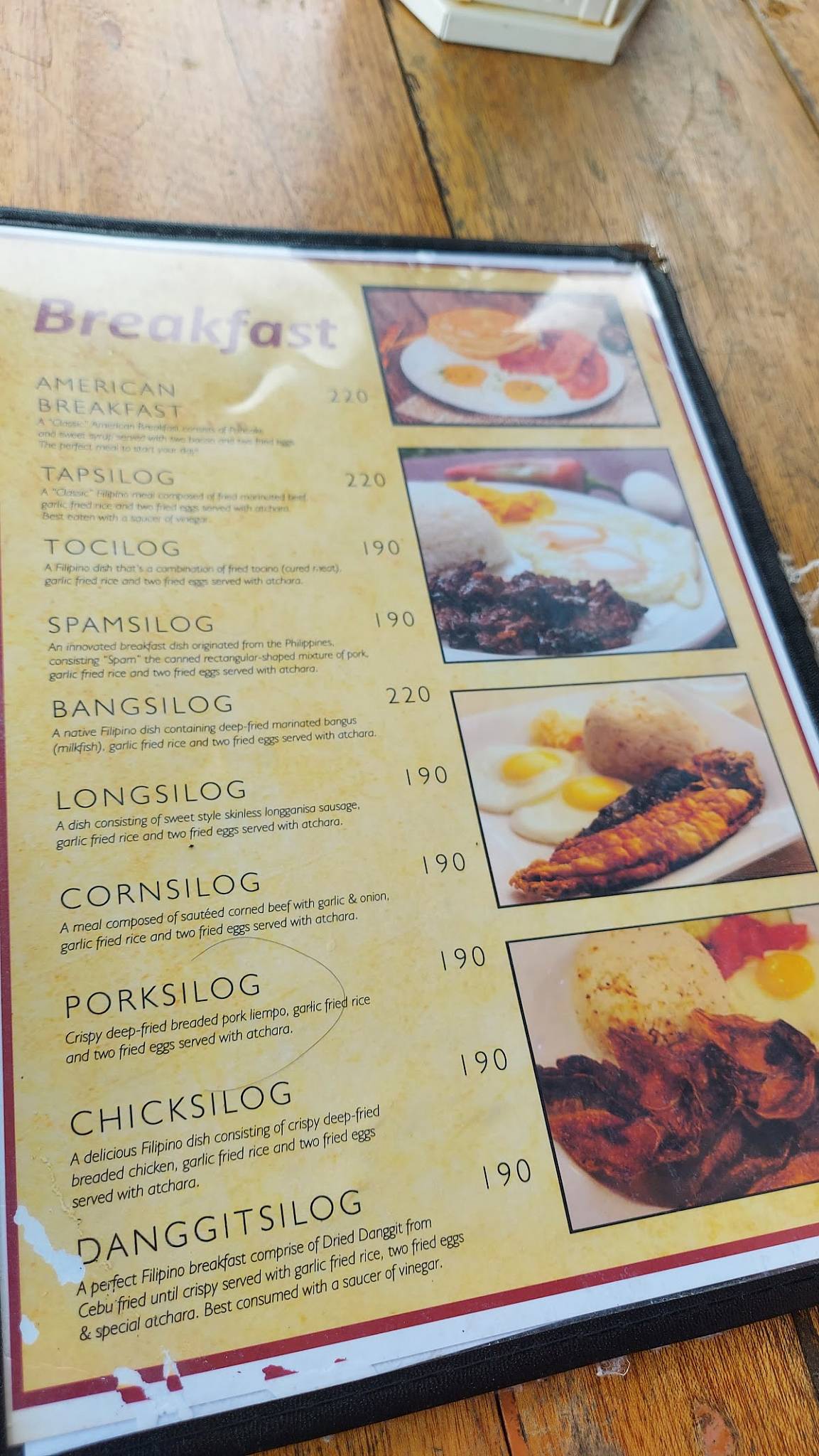 Menu at Cielo Alto Place Restaurant, Tanay