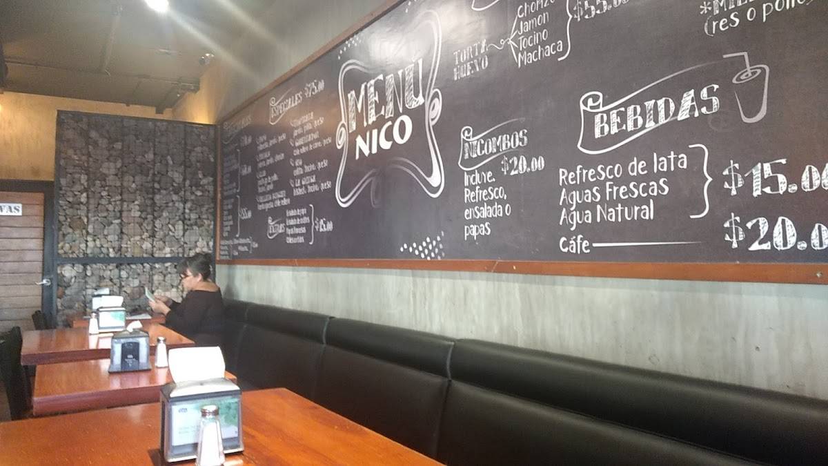 Carta del restaurante Tortas Nico, Ciudad Juarez, Blvd. Gomez Morín 7983