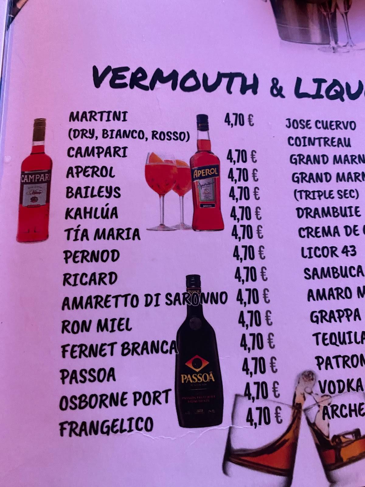 Menu at Coco Beach pub & bar, Playa de las Américas, Av. Rafael Puig ...