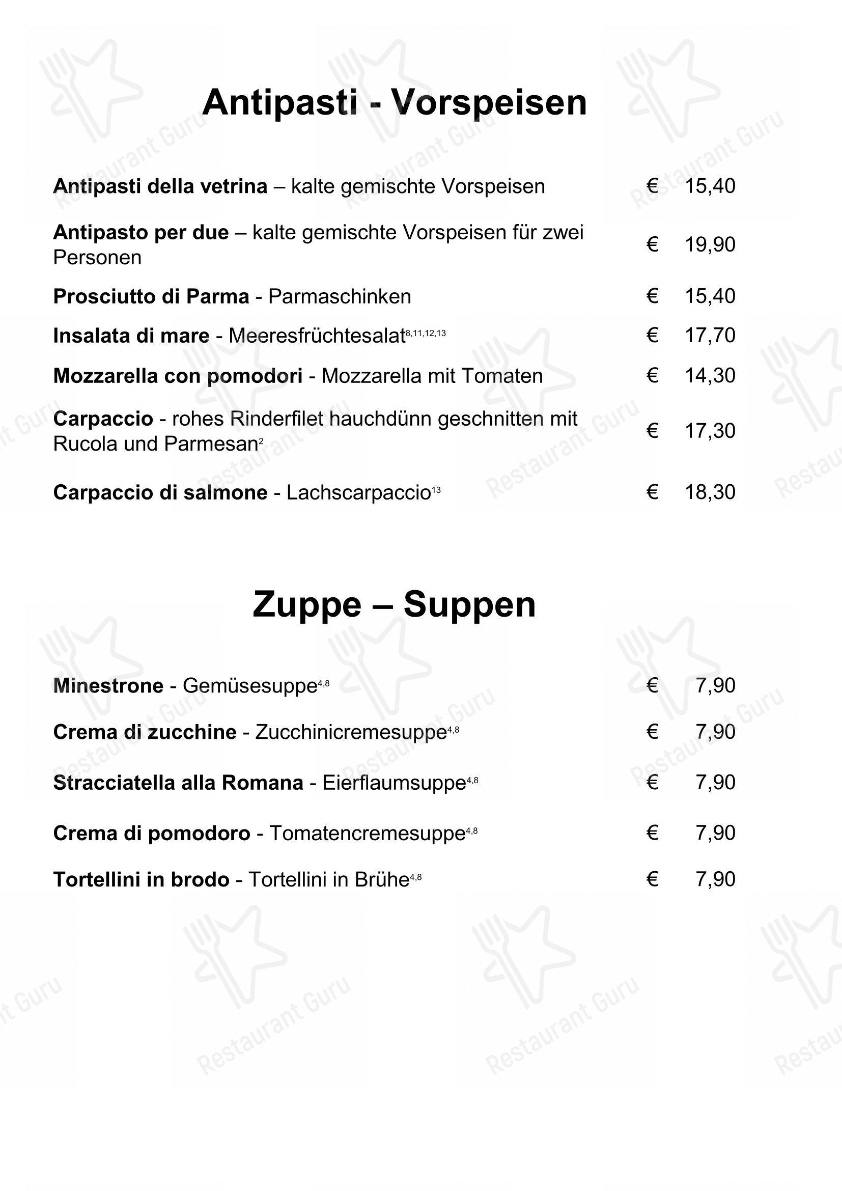 Speisekarte von Colosseum restaurant, Herrsching am Ammersee