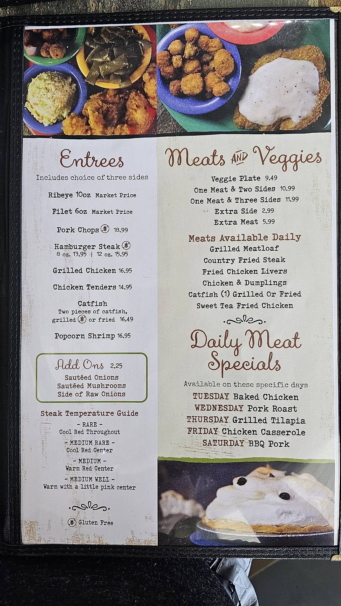 Menu at Cookie Jar Cafe, Dunlap, Kelly Cross Rd