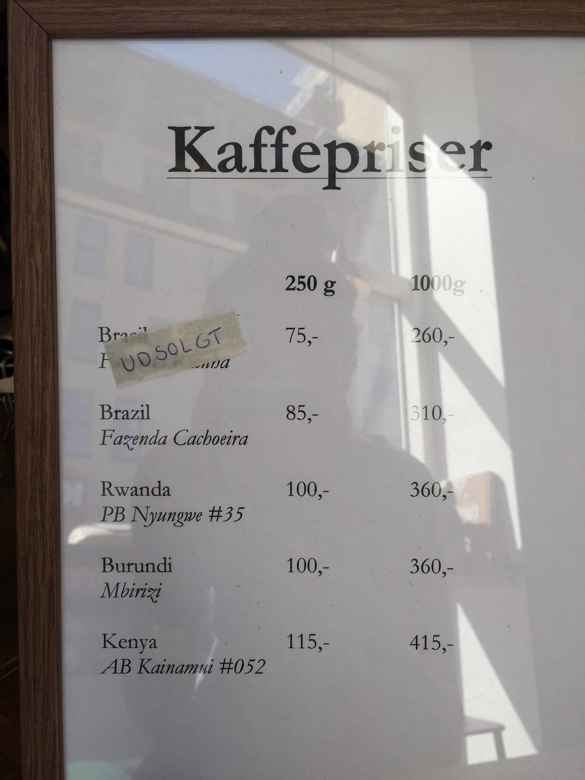 Speisekarte von Copenhagen Coffee Lab - Strandlodsvej cafe, Kopenhagen ...