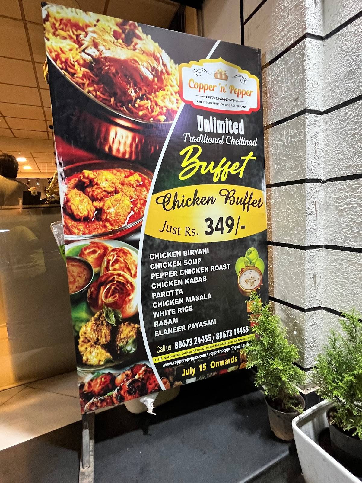 Menu at Copper n Pepper Restaurant, Bengaluru