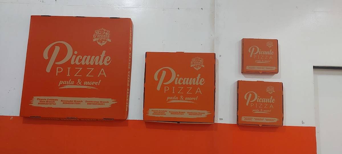 Menu at Picante Pizza restaurant, Cotabato City