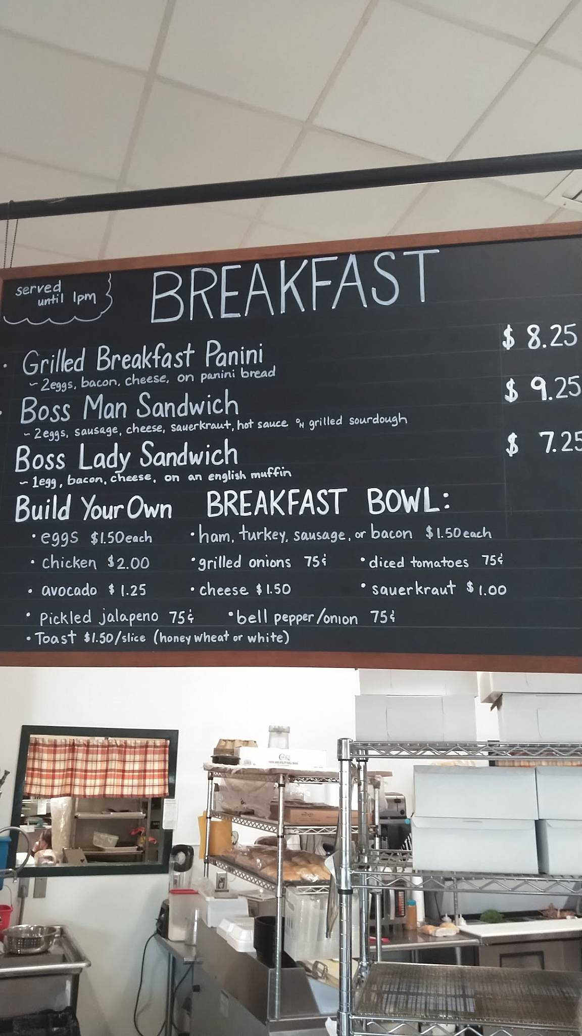 Menu at Country Morning Bakery And Cafe', Chico