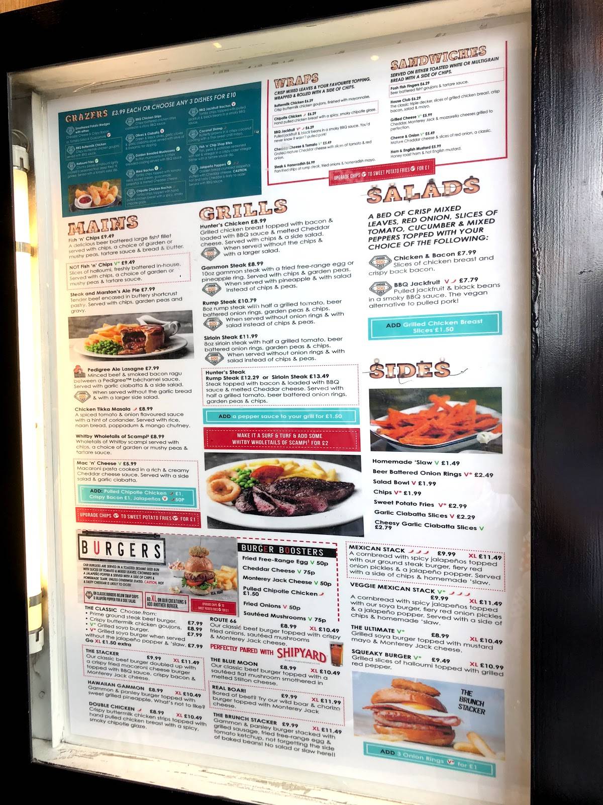 Menu at Cow & Creek pub & bar, Oxford