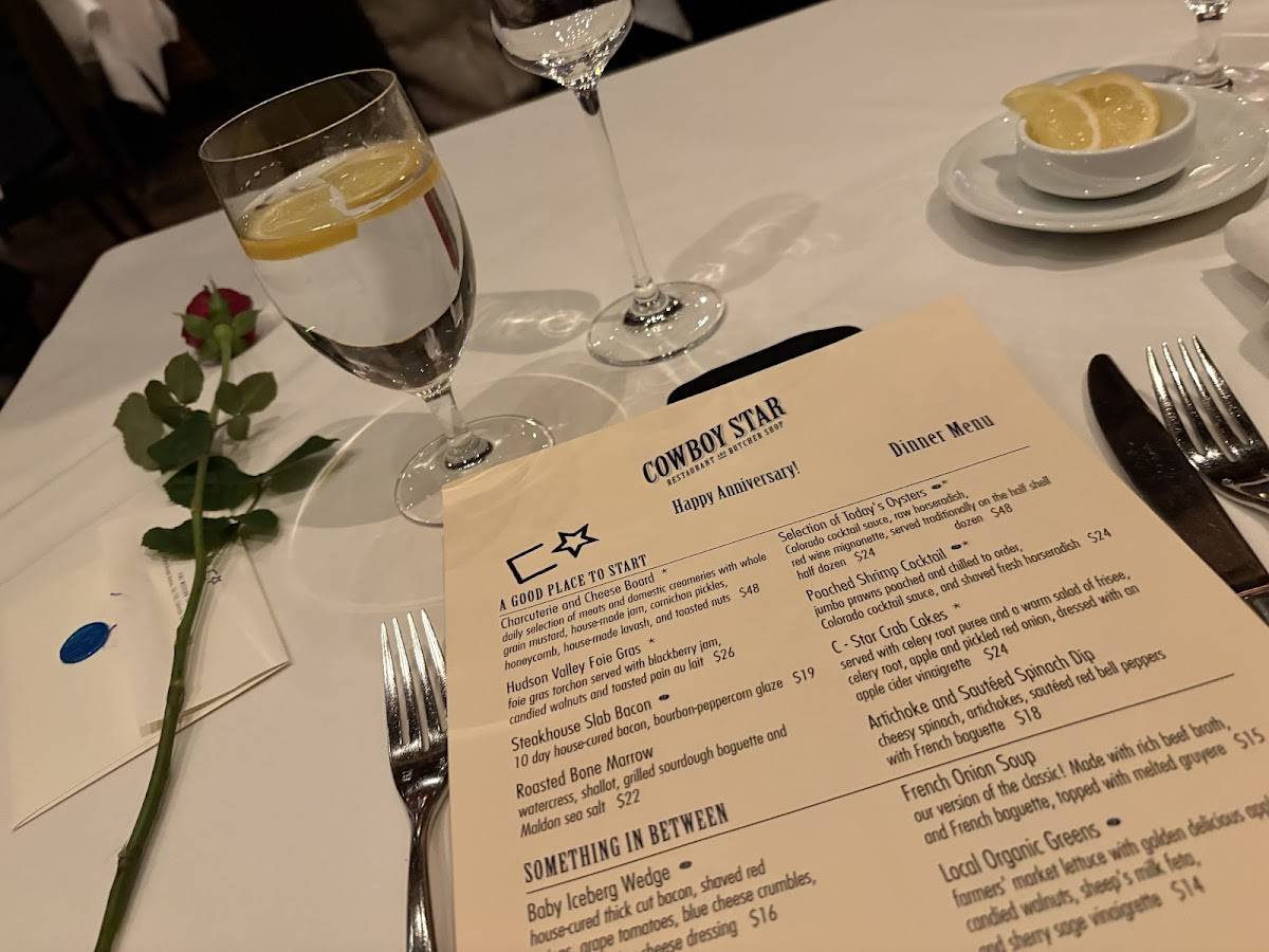 Menu at Cowboy Star Restaurant And Butcher Shop, Colorado Springs