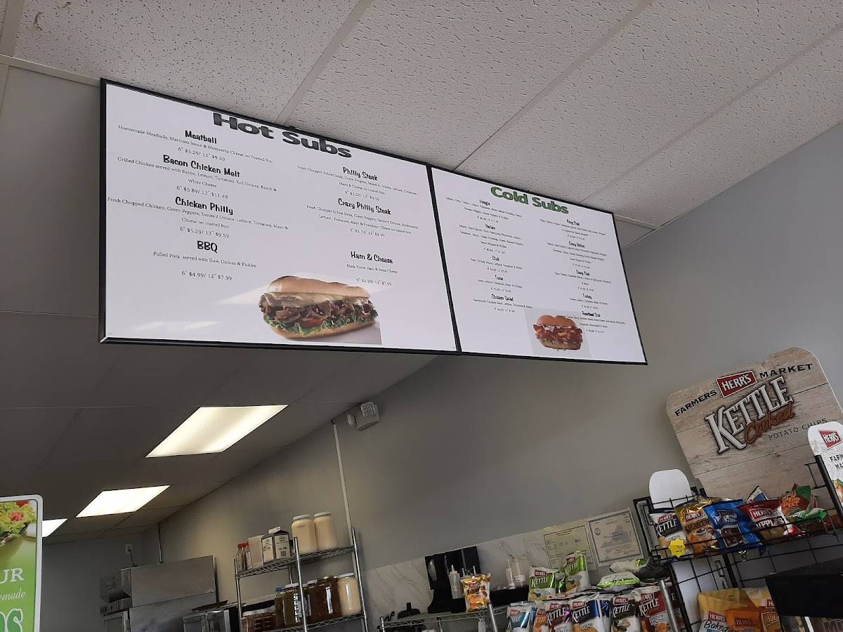 Menu at Crazy Jack's Sandwich Shack restaurant, Colonial Beach