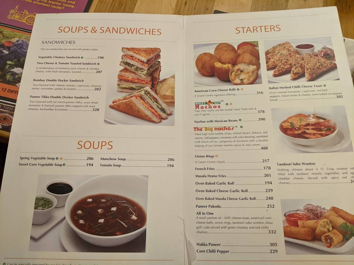 Menu at Cream Centre, Coimbatore