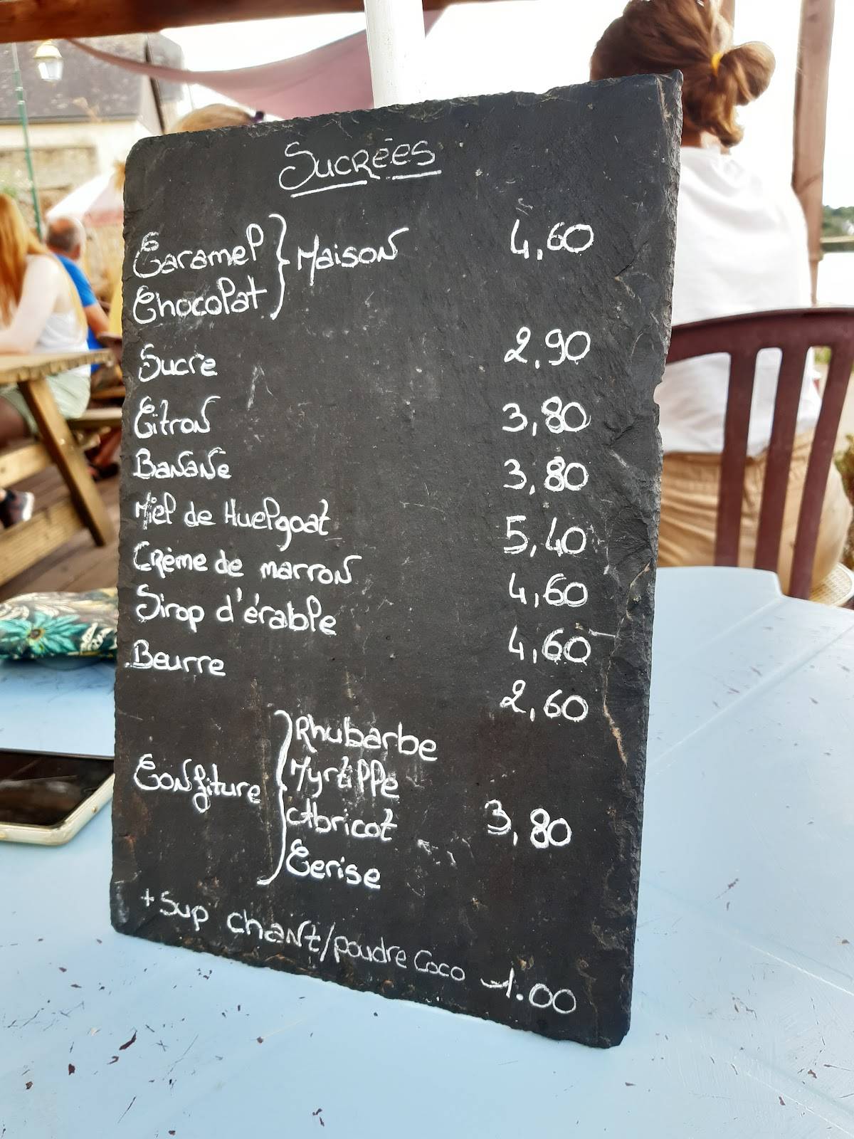 Menu at Crêperie Le Pont Neuf restaurant, Huelgoat