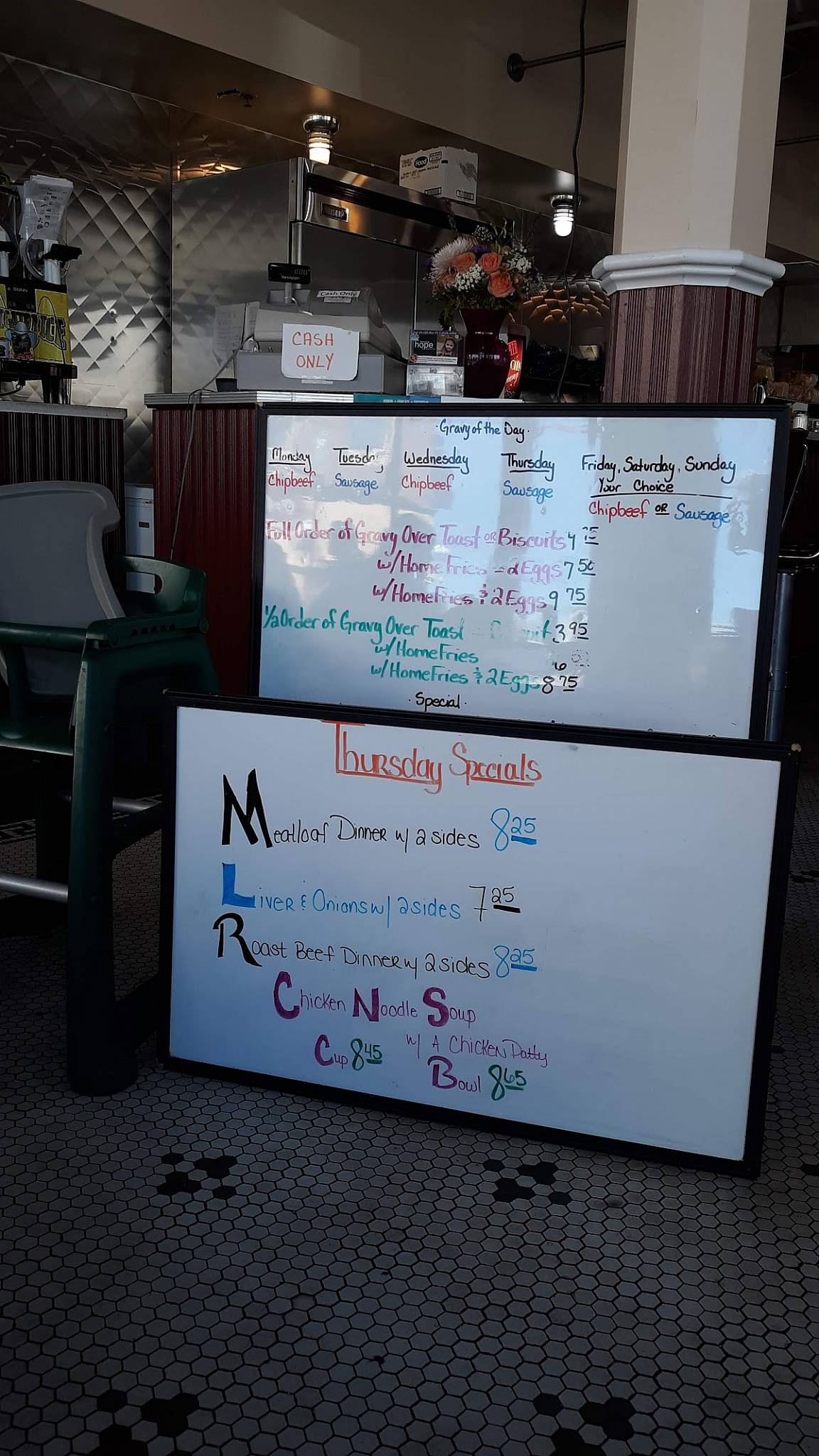 Menu at Frost Cafe, Culpeper