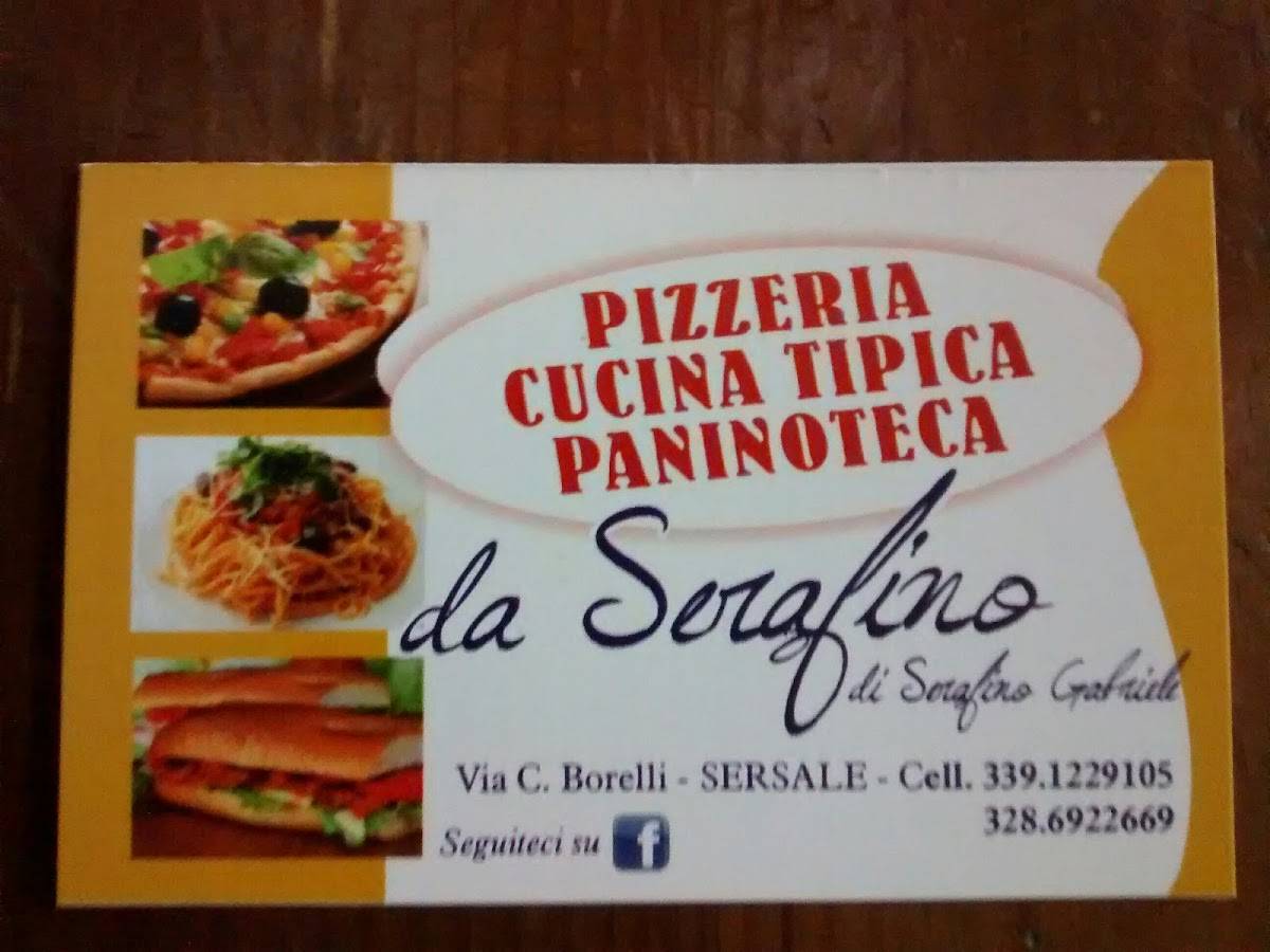 Menu da Da Serafino ristorante, Sersale