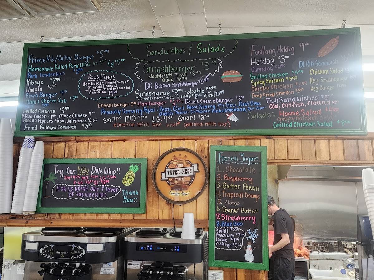 Menu at Dairy Cheer Prestonsburg restaurant, Prestonsburg, N Lake Dr