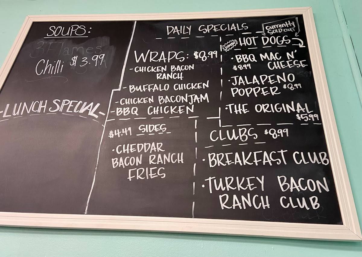 Menu at Dashing Diner Uptown restaurant, Johnstown