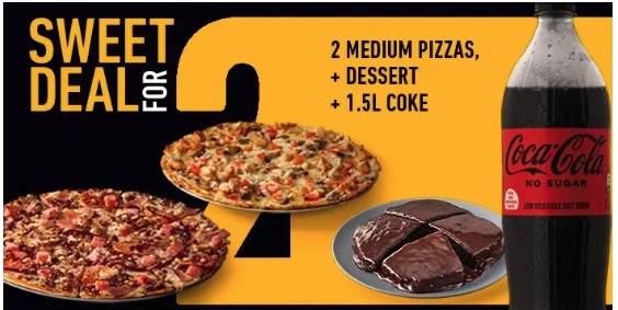 Menu at Debonairs Pizza restaurant, Stellenbosch, Die Boord Centre