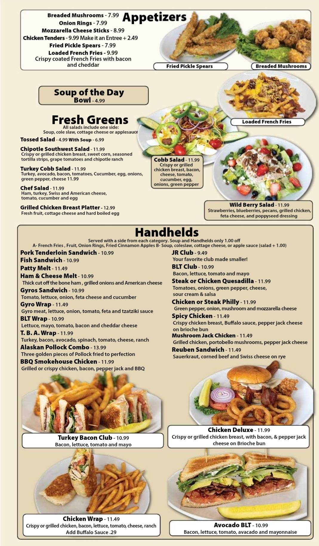 Menu at Defiance Pancake House restaurant, Defiance