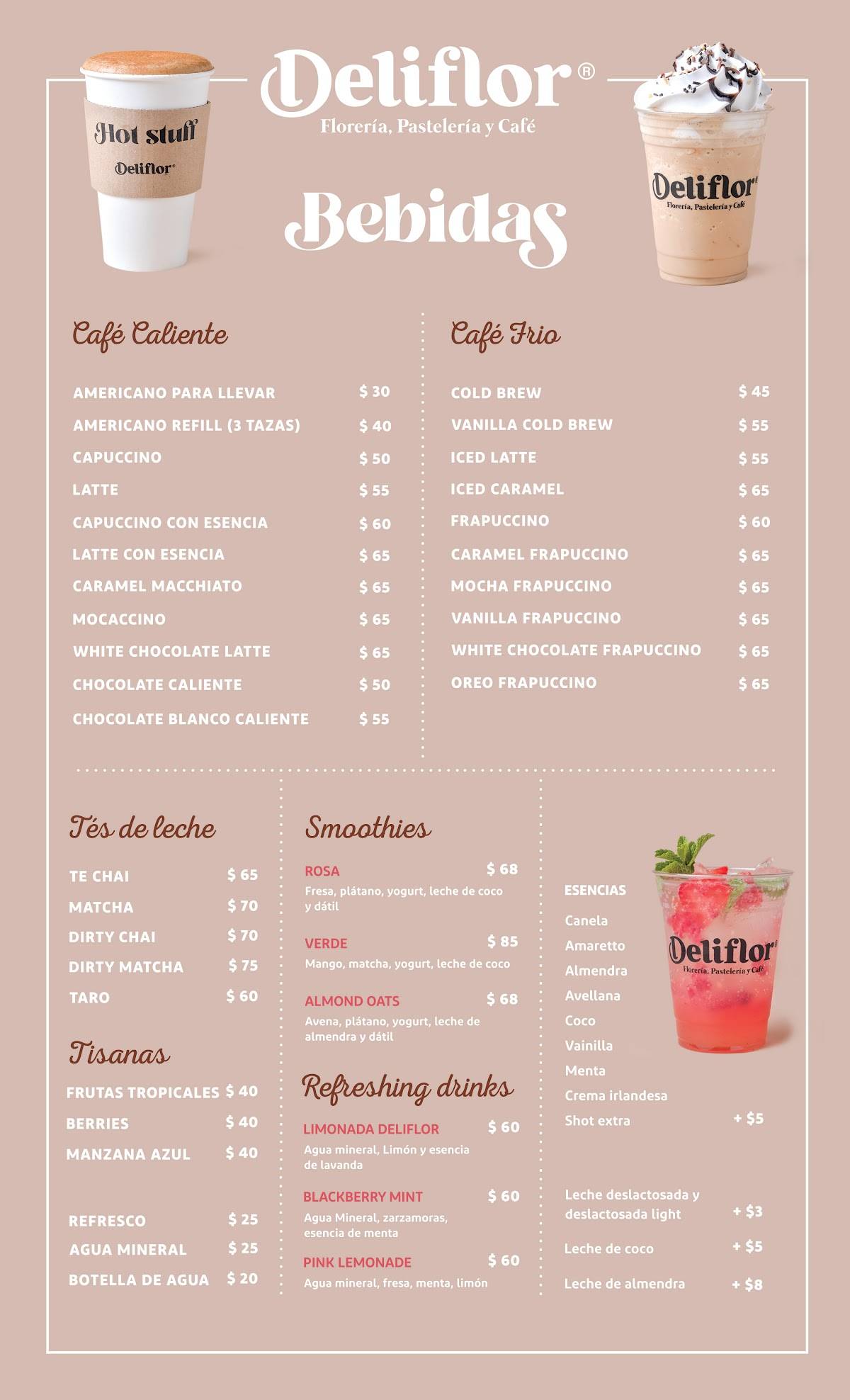 Carta de Deliflor Café, Torreón, E. López Sánchez 655-Int. 11 y 12
