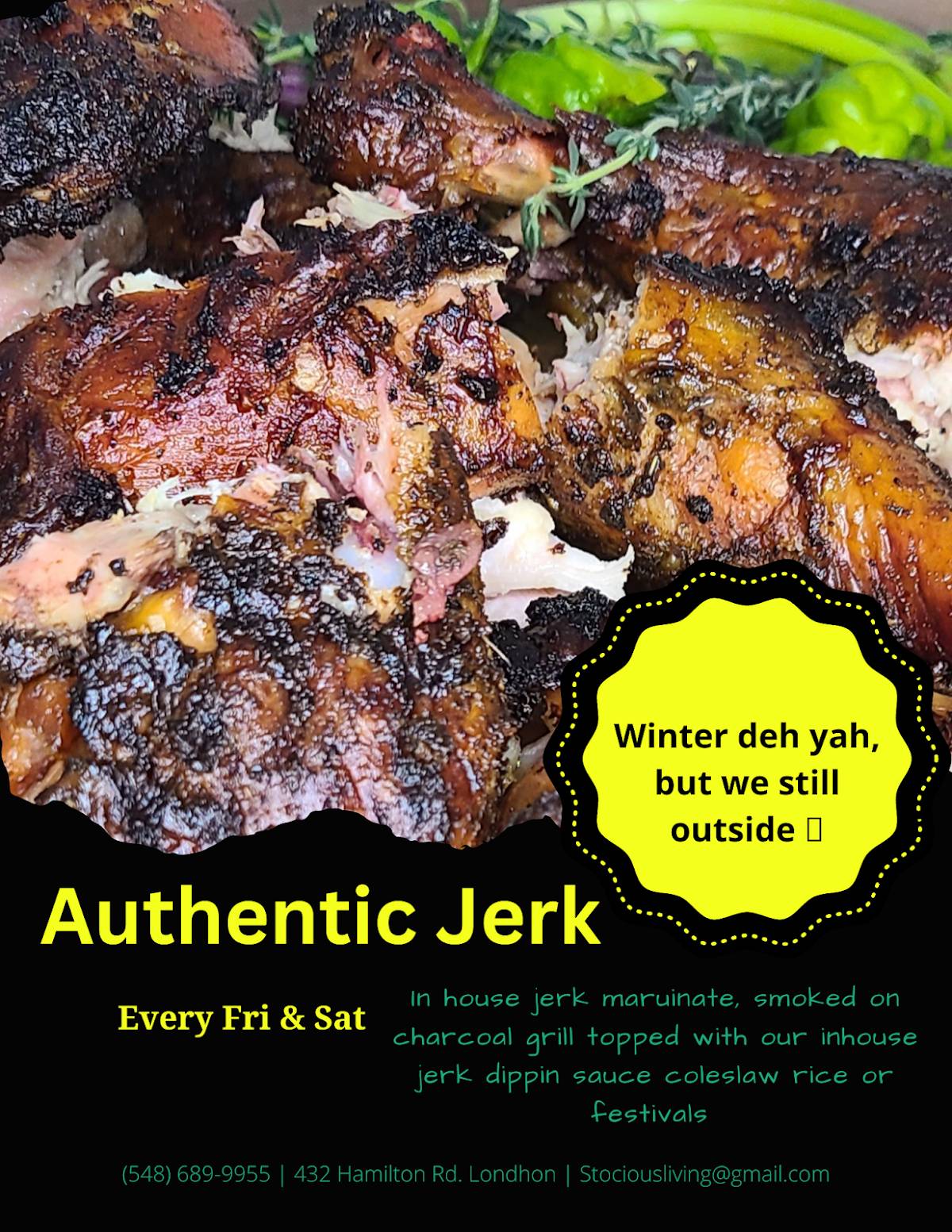 Menu at Dem Stush Jamaicans Jerk & Catering Company restaurant, London