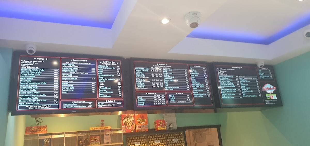 Menu at Dessert factory desserts, Ilford
