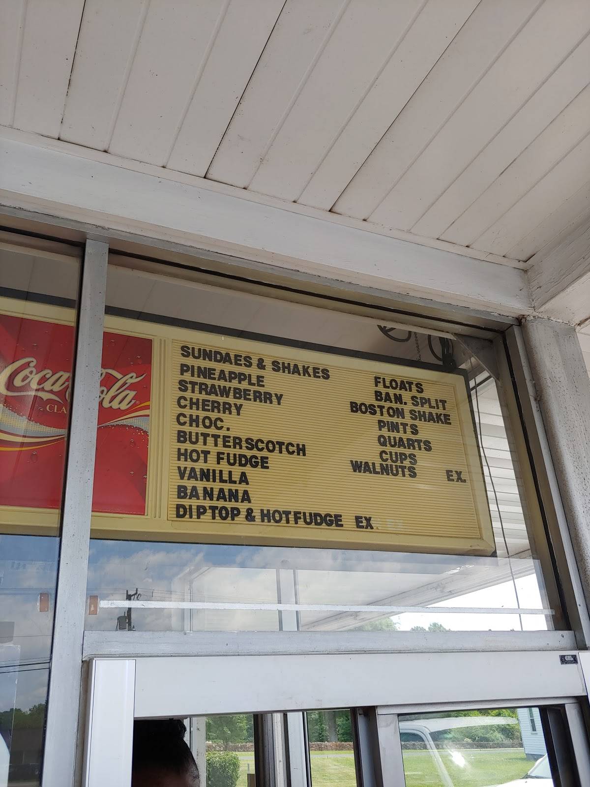 Menu at Dillwyn Dairy Freez restaurant, Dillwyn, Oak St