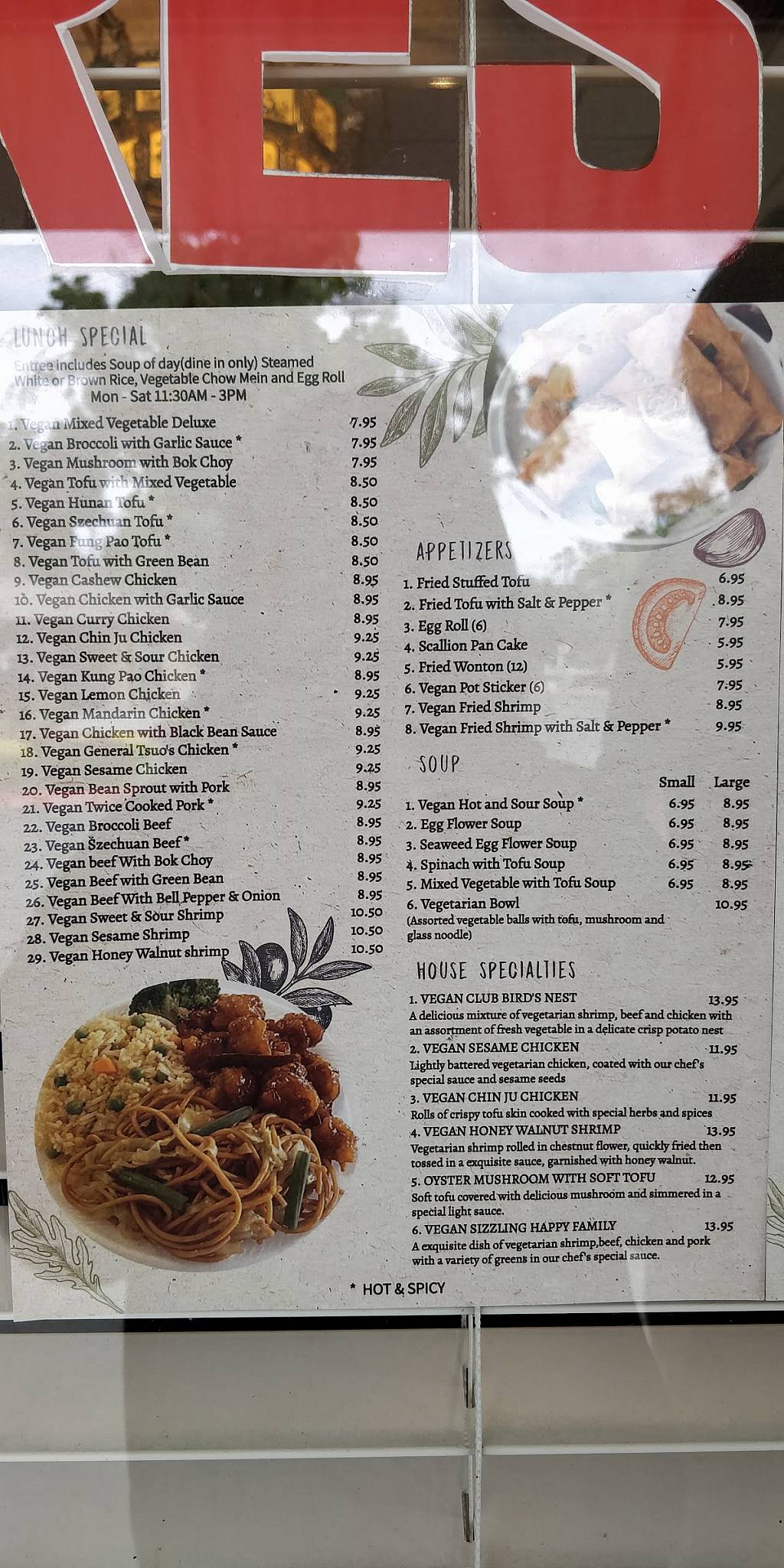 Menu at Ding How Restaurant, Davis