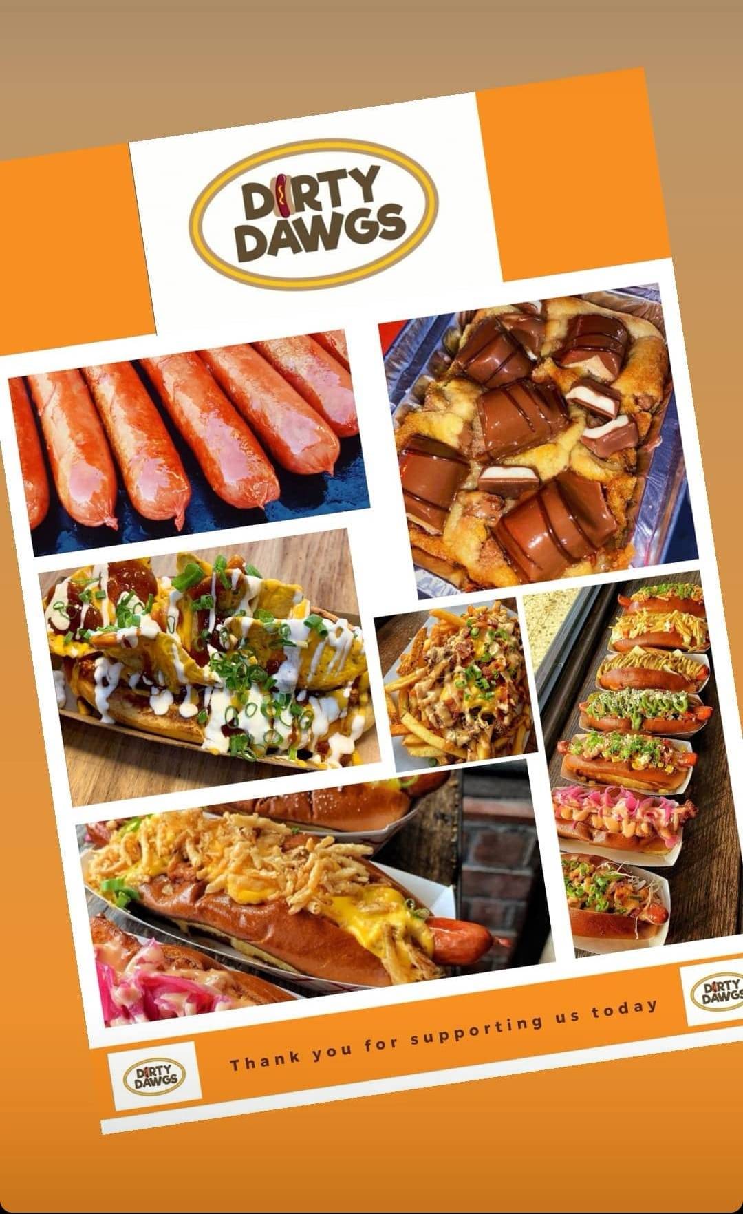 Menu at Dirty Dawgs restaurant, Bradford