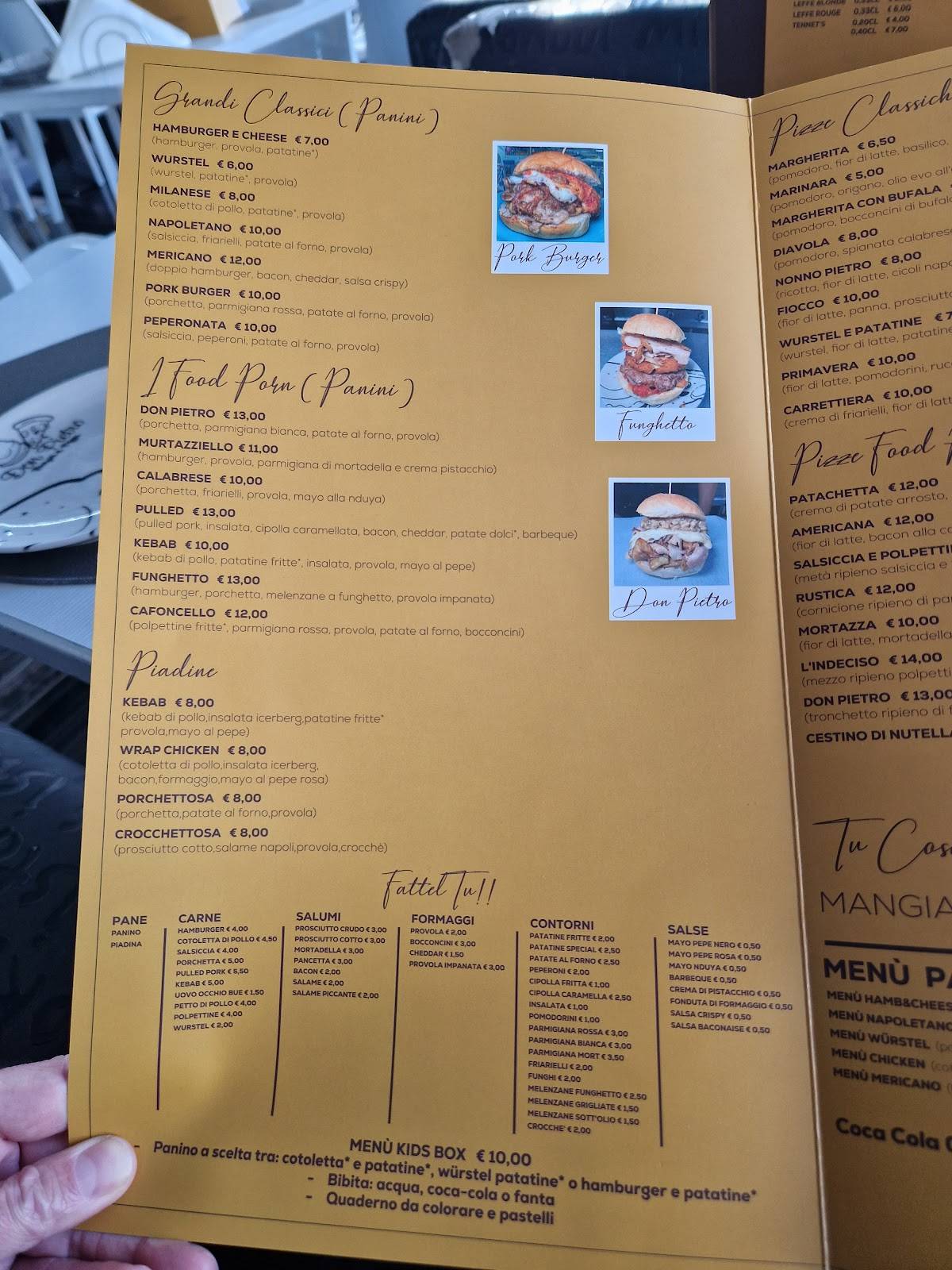 Menu au Don Pietro by DiscoBowling restaurant, Casoria