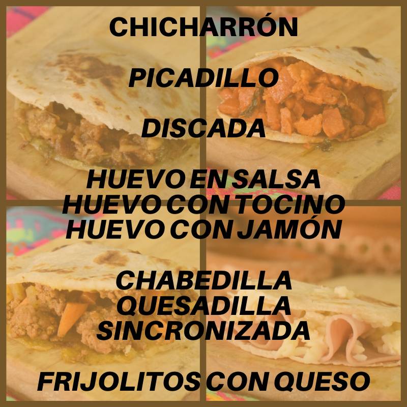Carta del restaurante Doña Chabe, Saltillo