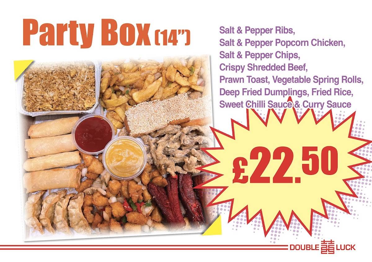 Menu at Double Luck fast food, Oldham, 85 Duchess St