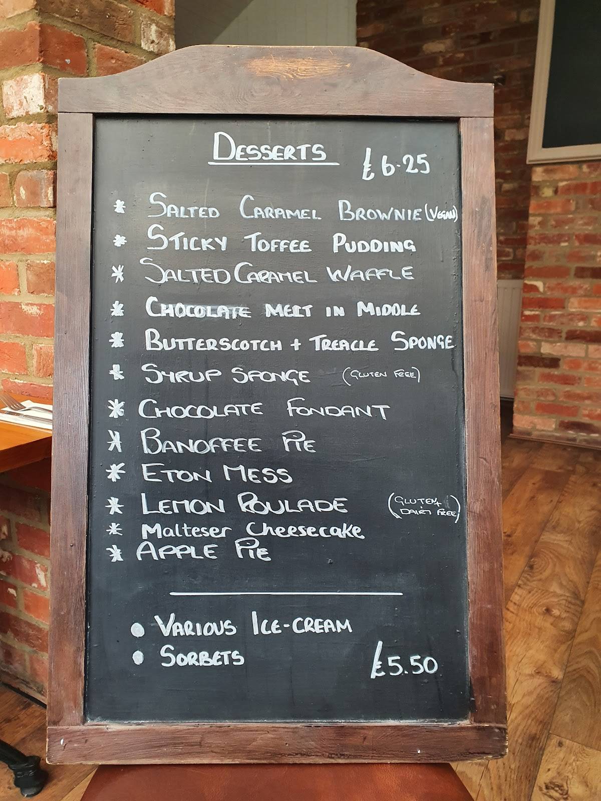 Menu at Dukes Head pub & bar, Sellindge