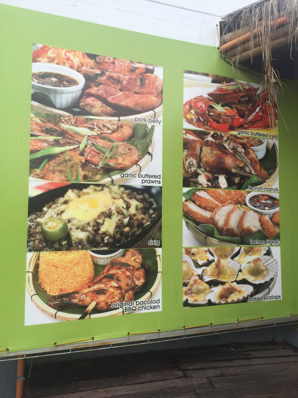 Menu at Lantaw Native Restaurant, Dumaguete, EJ Blanco Drive