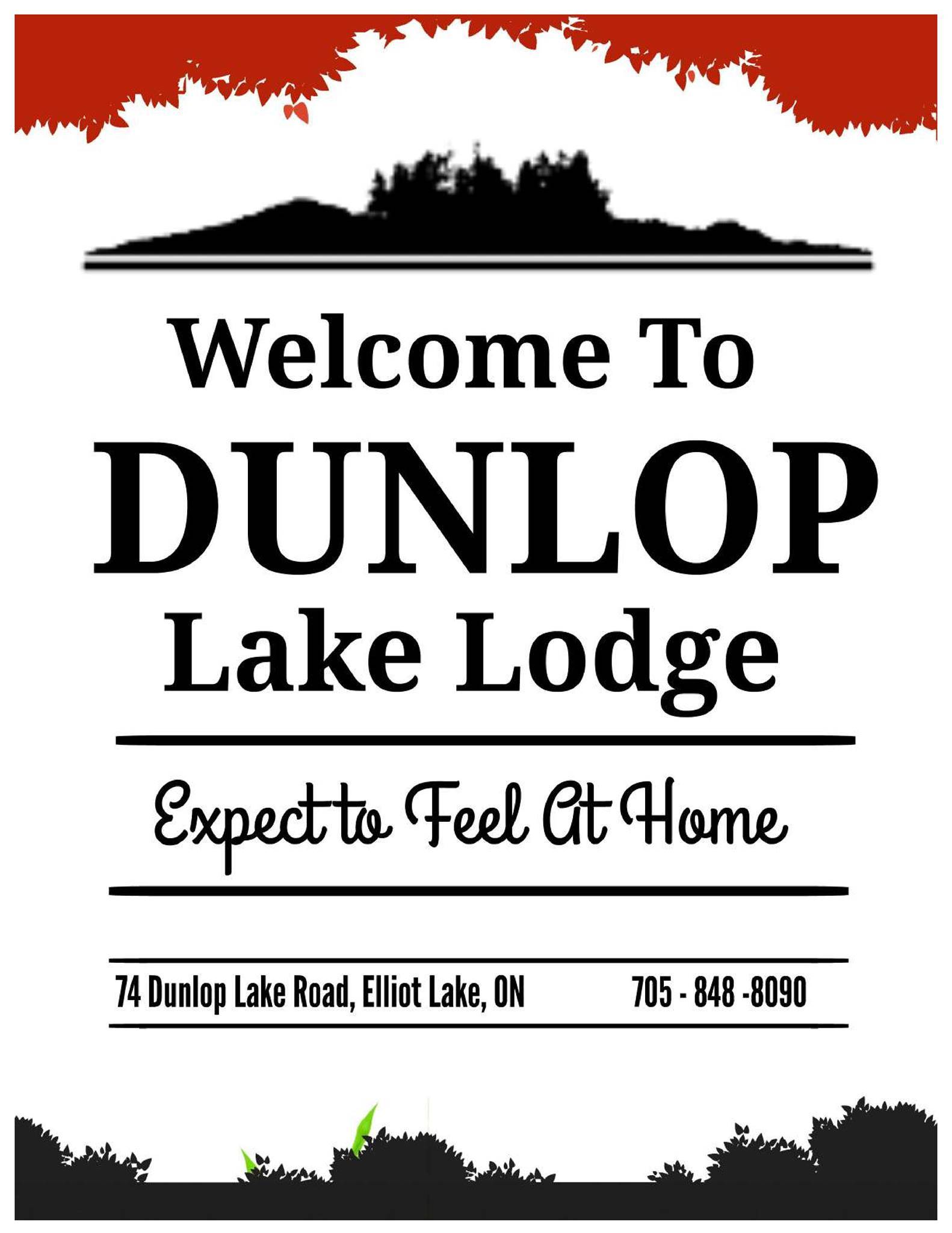Menu at Dunlop Lake Lodge pub & bar, Elliot Lake