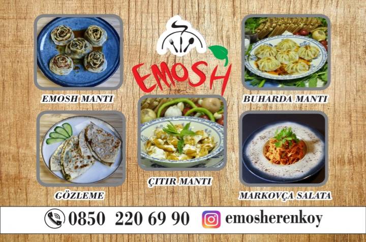 Menu at EMOSH, Istanbul