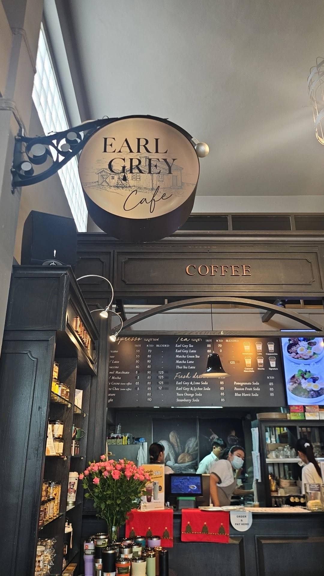 Carta de Earl Grey Cafe', Huai Kapi