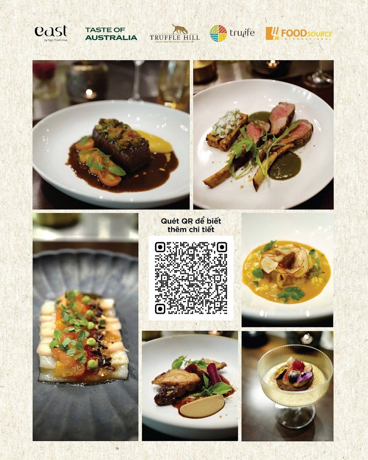 Menu at East Restaurant by Ngo Thanh Hoa, Ho Chi Minh City